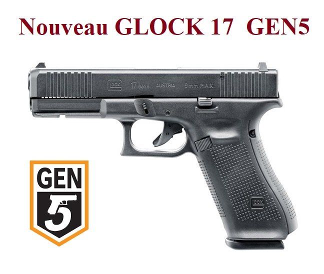 Pistolet GLOCK 17 GEN5 Cal 9 mm - Indian-store